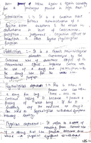 Substance abuse or drug abuse (BSC , GNM NURSING NOTES).pdf