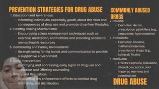 Substance Abuse Awareness and Prevention | PDF