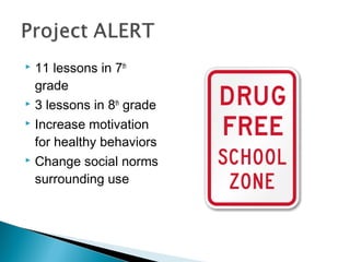 Substance Abuse Prevention interventions for children and adolescents | PPT