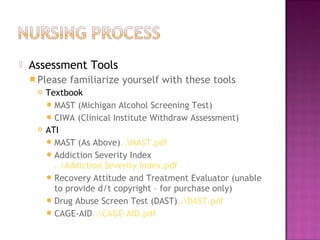 Substance abuse rf order 5 | PPT