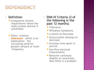 Substance abuse rf order 5 | PPT