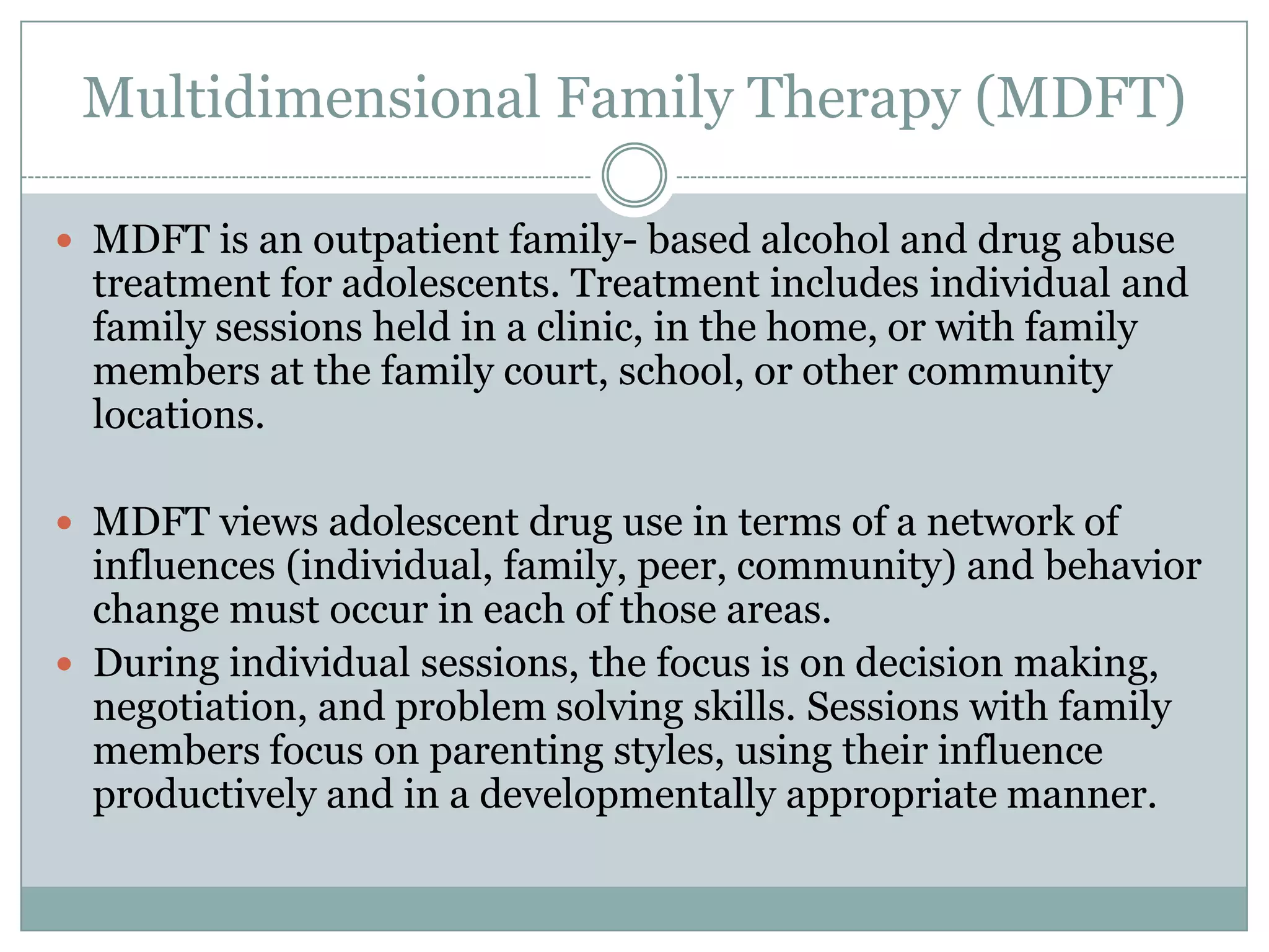 Substance abuse treatment | PPTX