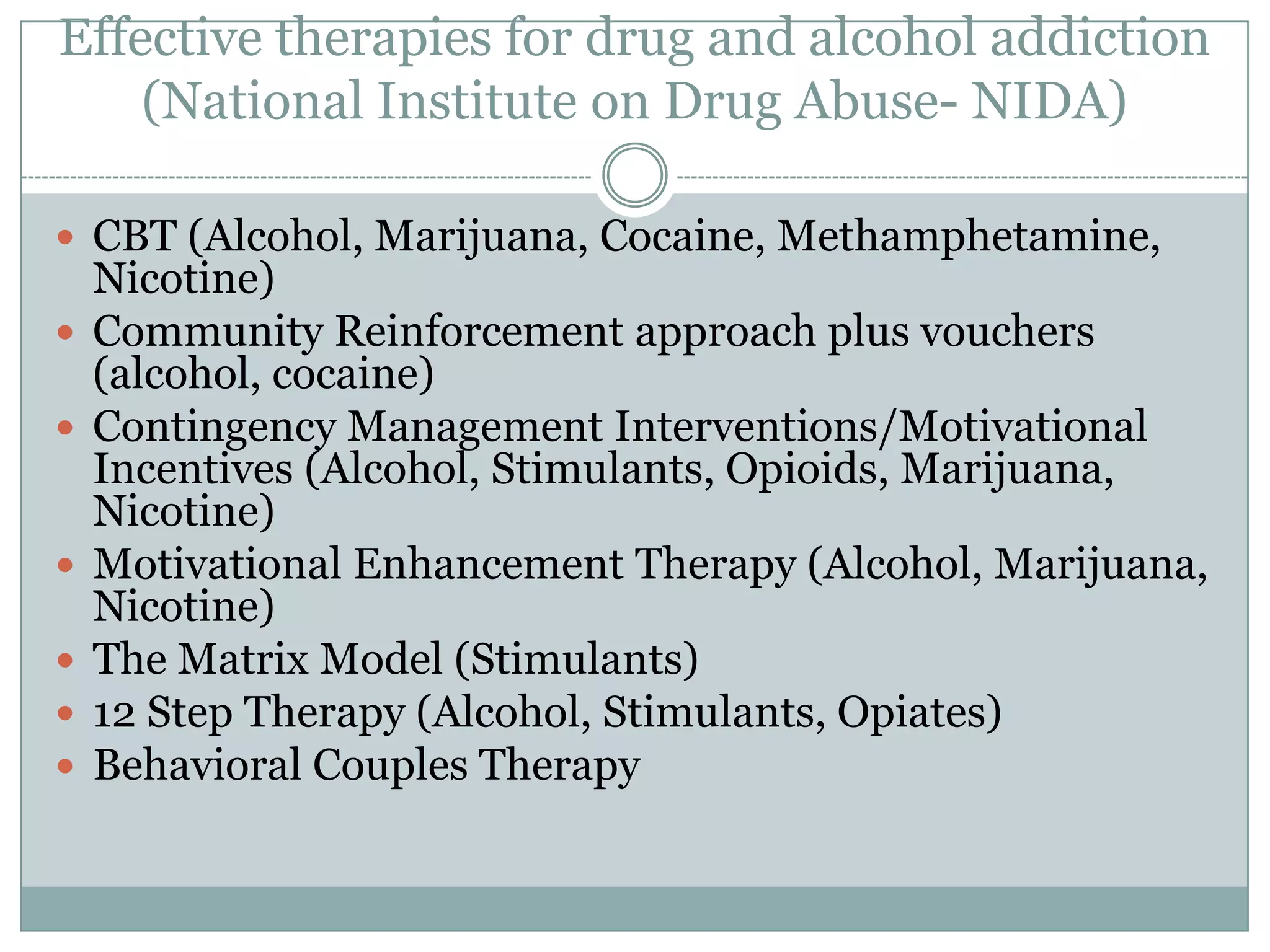 Substance abuse treatment | PPTX