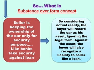 What is Substance Over form? | PPTX