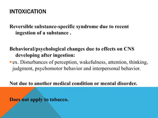 Substance related disorders | PPTX