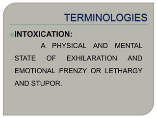 Substance related disorders in psychiatric nursing | PPTX
