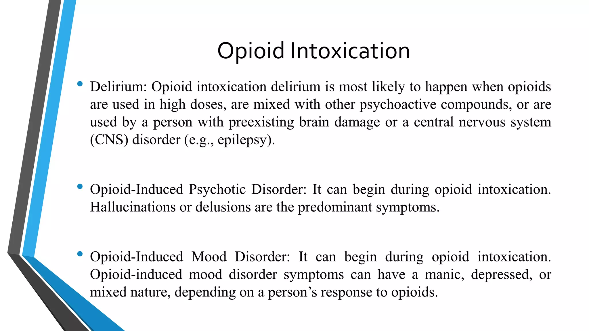 Opioid use disorders | PPTX