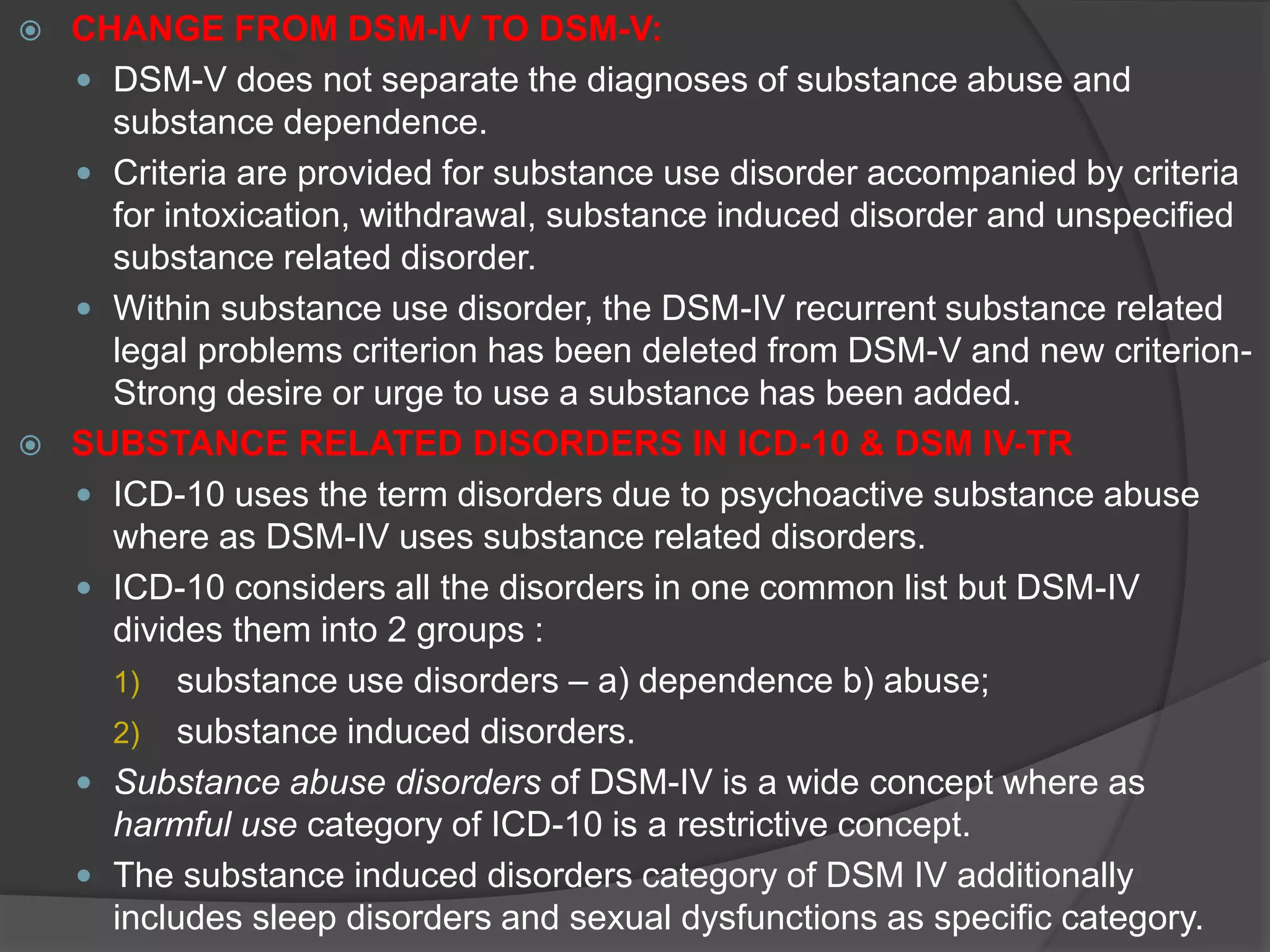 Substance Use Disorder | PPTX