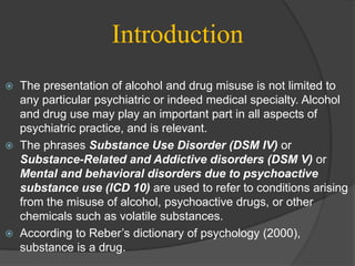 Substance Use Disorder | PPTX