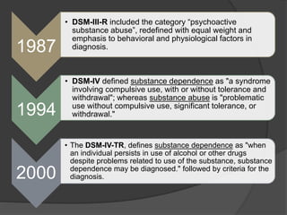 Substance Use Disorder | PPTX
