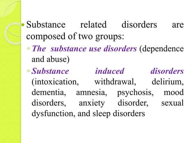 Substance Use Disorder- ALCOHOLISM | PPT