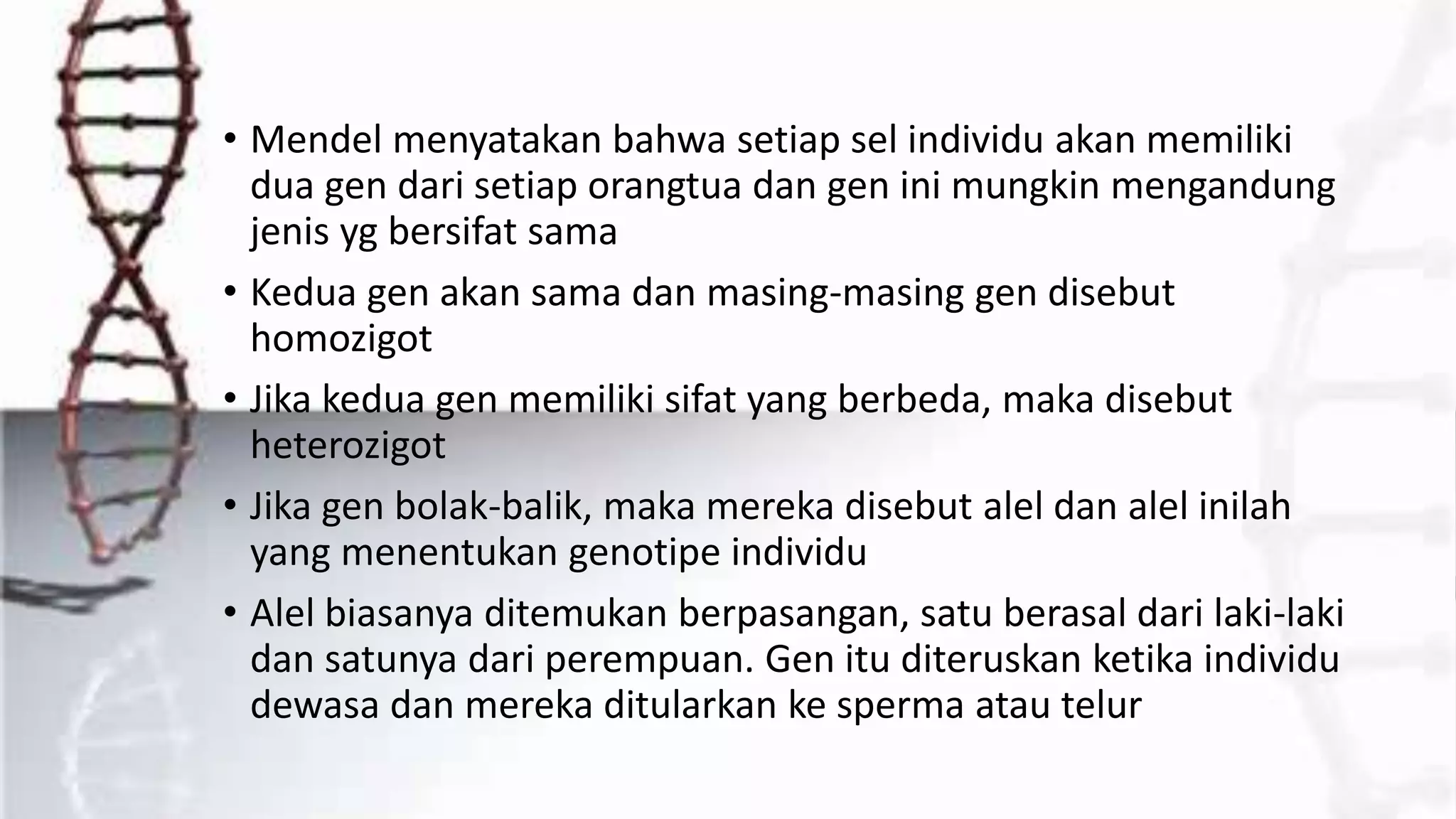 Substansi materi genetik | PPTX