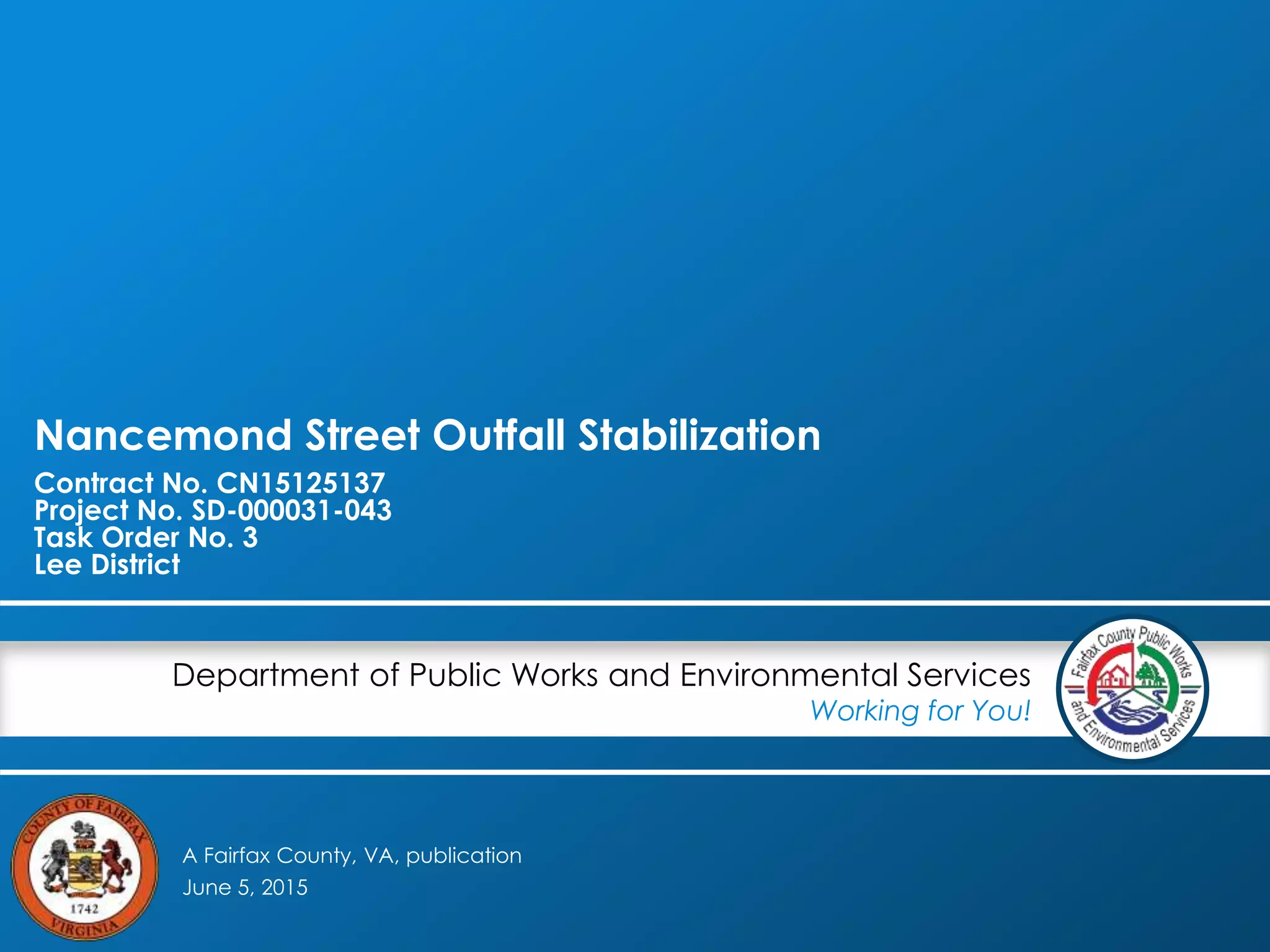 Nancemond Street Outfall Stabilization | PPT | Free Download