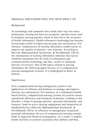 Substantial cross posts to peer response.-This cross posts pro.docx