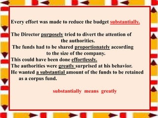 Substantially Synonyms | PPT