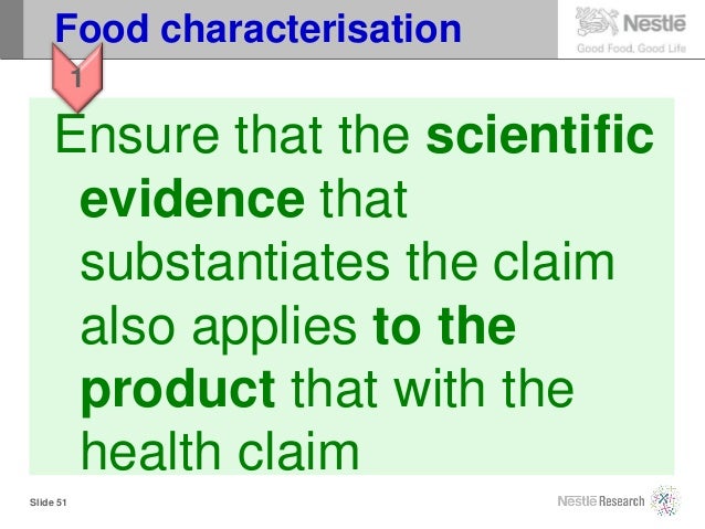 Substantiate What One Claims: Claim Only What Has Been Substantiated