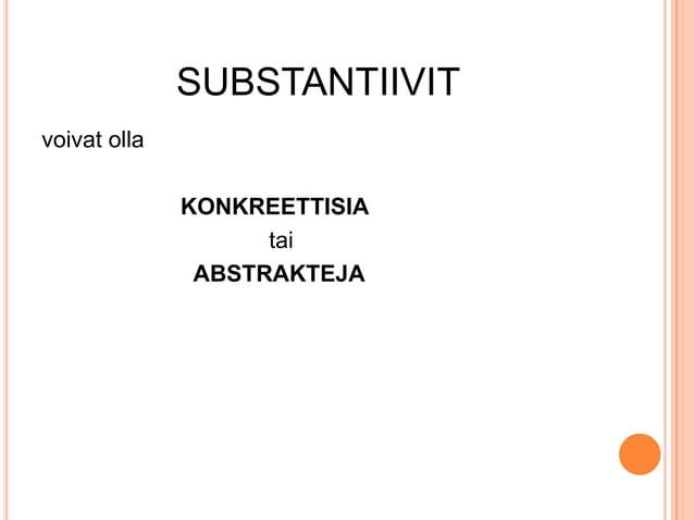 Substantiivit | PPTX