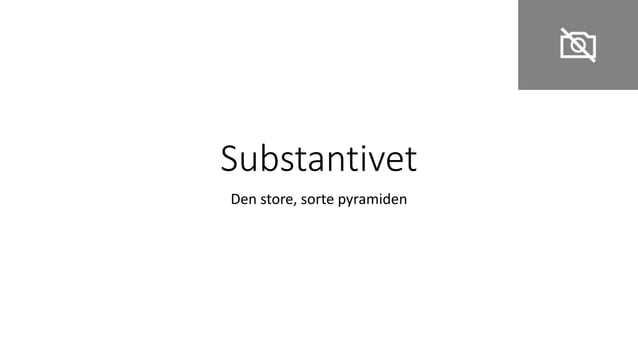 Substantiv introduksjon | PPT