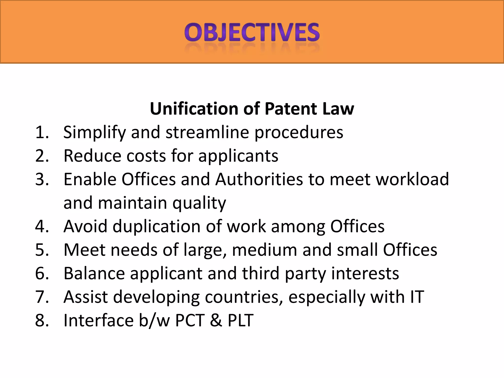 Substantive patent law treaty | PPTX