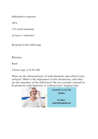 Substantive responseAPA175 word minimum At least 1 refer.docx