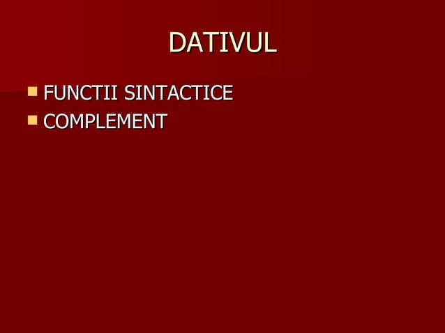 Substantivul | PPT