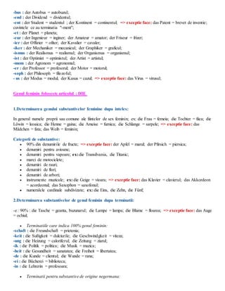 Substantivul in germana | DOCX