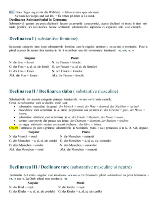Substantivul in germana | PDF