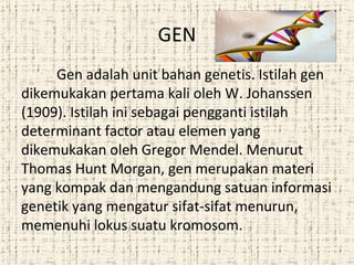 Substasi genetik dan sintesis protein | PPT