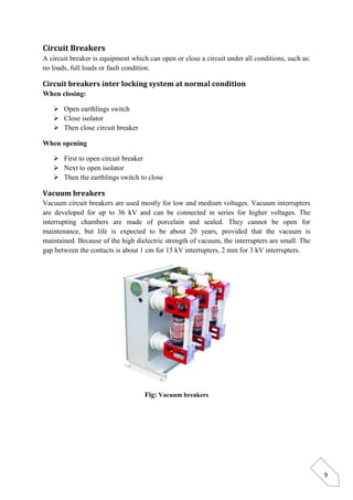 Switchgear Equipment in a Substation | DOCX