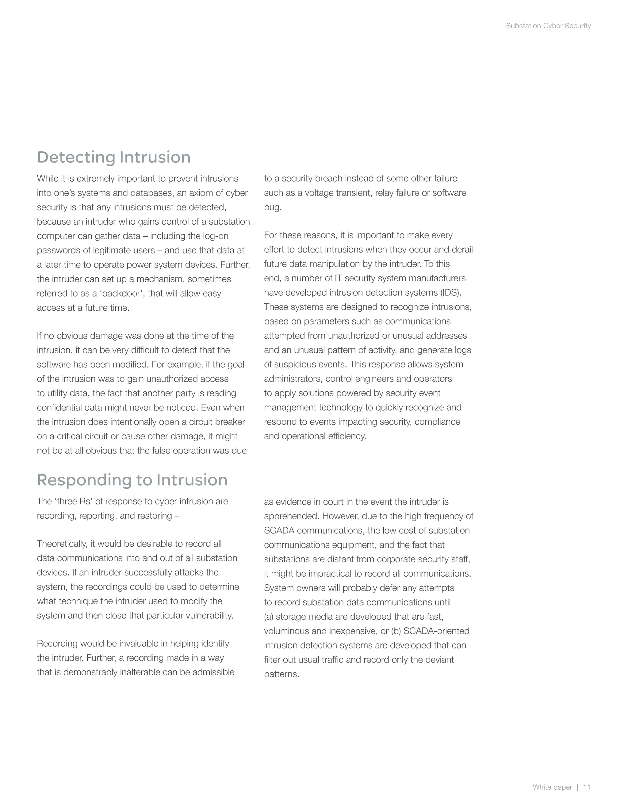 Substation Cyber Security | PDF