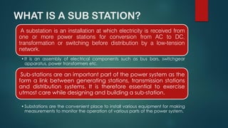 SUB-STATION DESIGN AND PROTECTION (AN OVERVIEW) | PDF