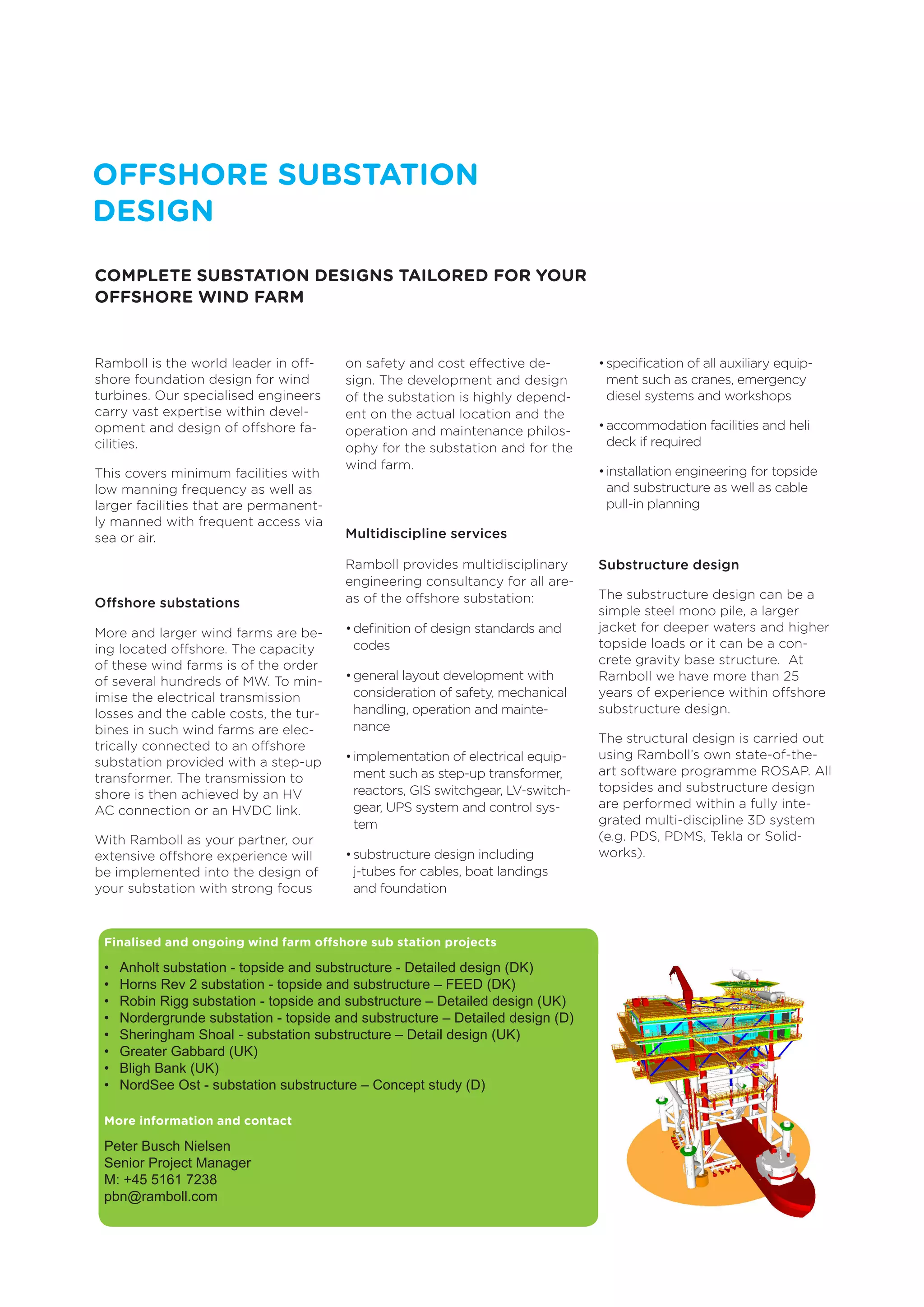 Offshore Substation Design Brochure | PDF