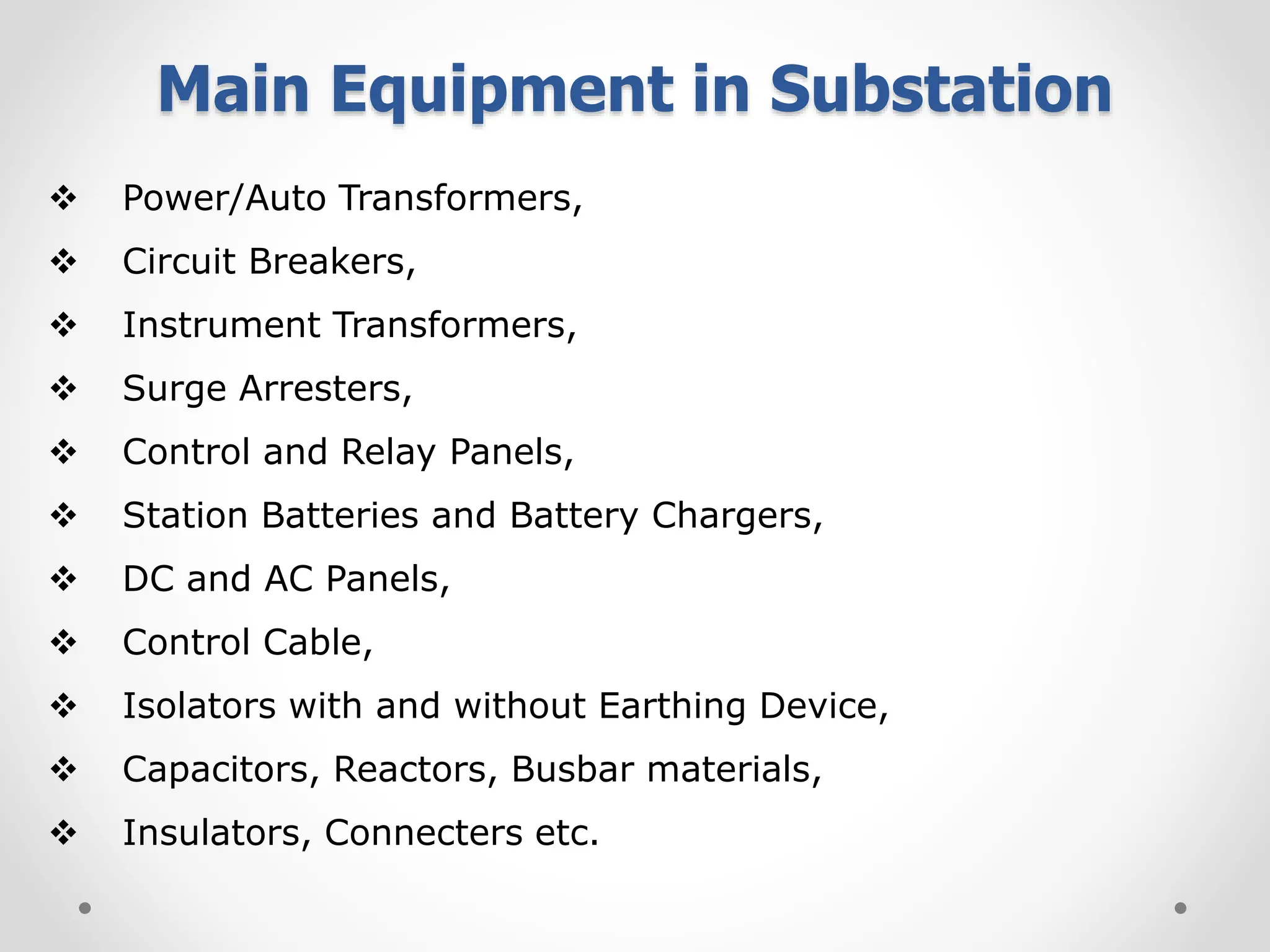 Substation Layouts - electrical power system that transforms voltage ...