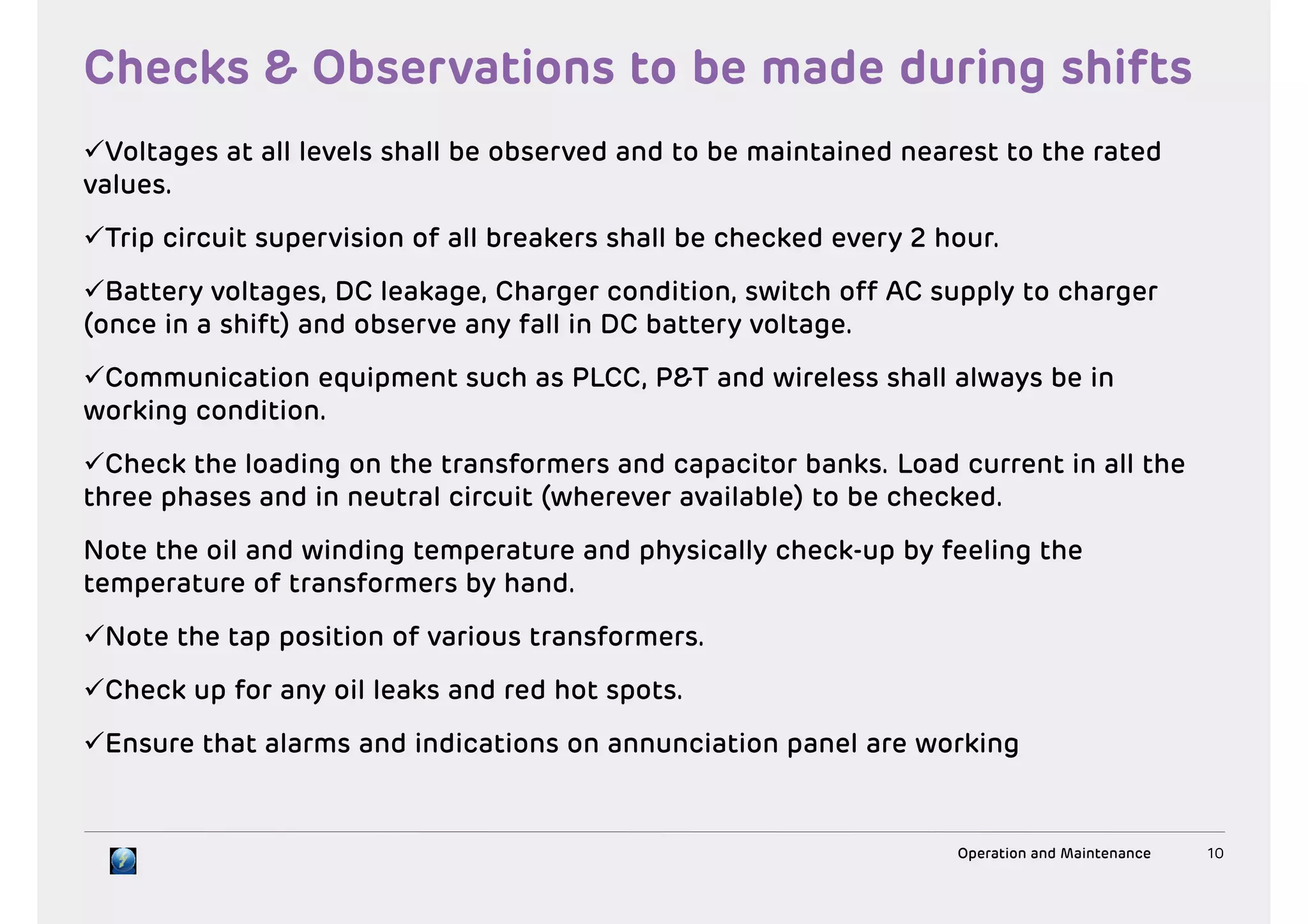 Substation Maintenance | PDF