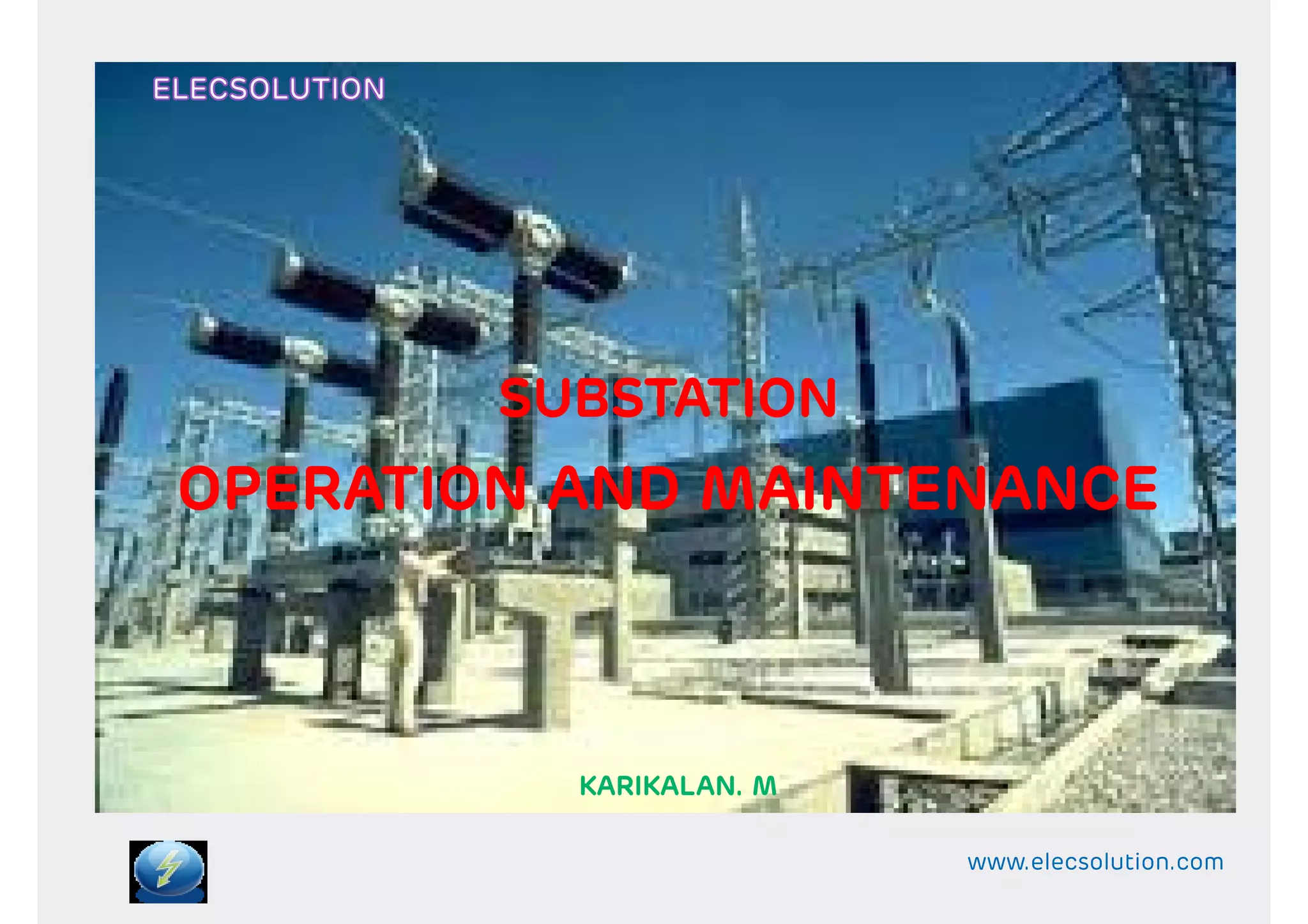 Substation Maintenance | PPT