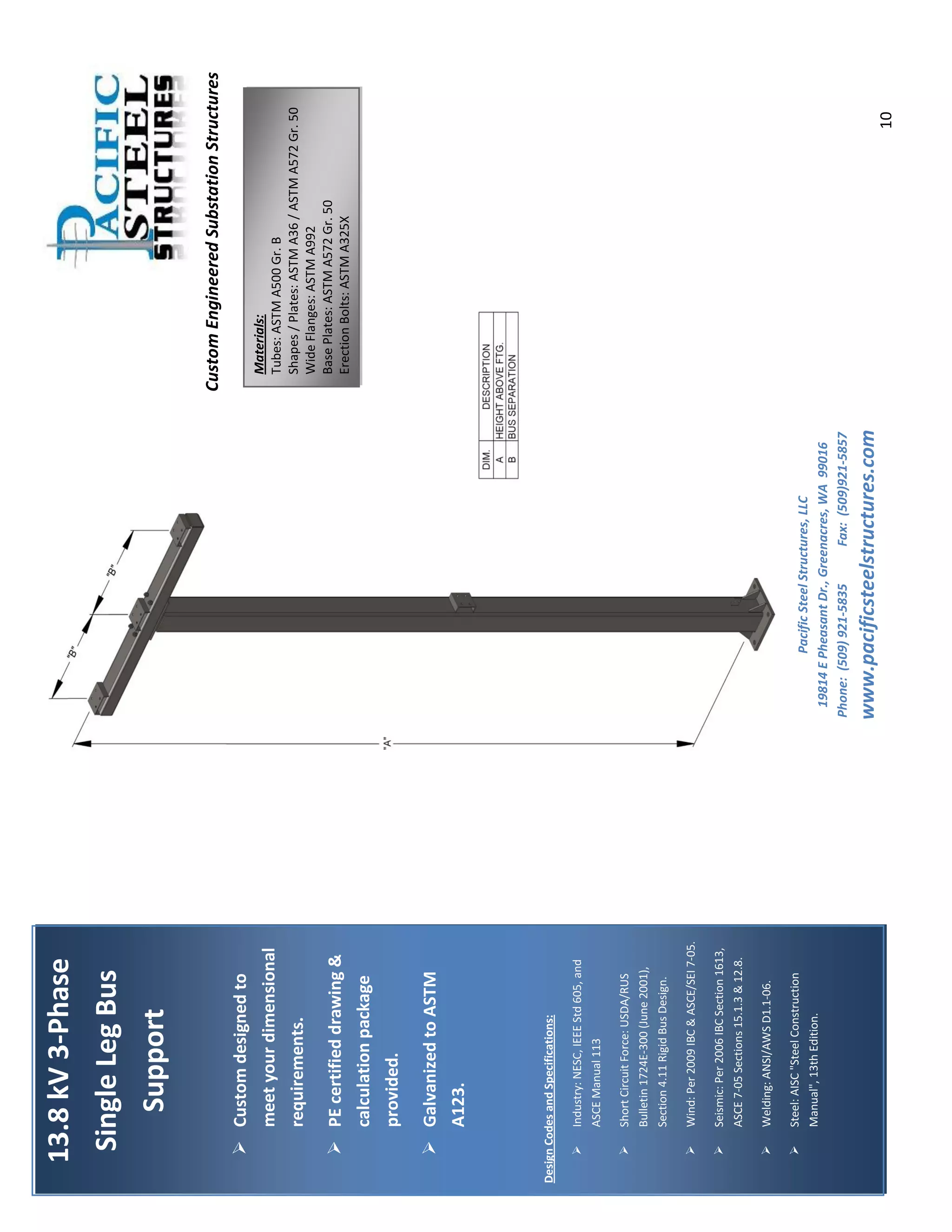 Substation Structure Catalog Pdf | PDF