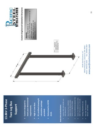 Substation Structure Catalog Pdf | PDF