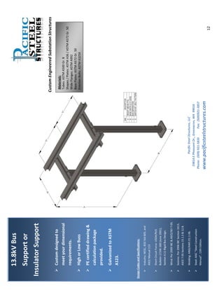 Substation Structure Catalog Pdf | PDF