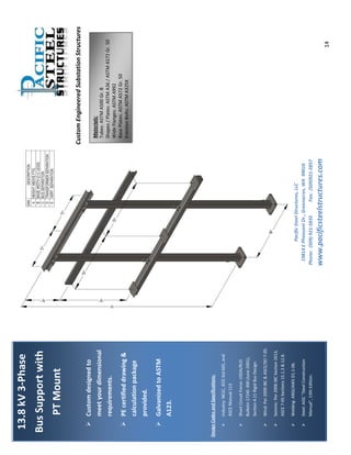 Substation Structure Catalog Pdf | PDF