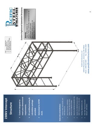 Substation Structure Catalog Pdf | PDF