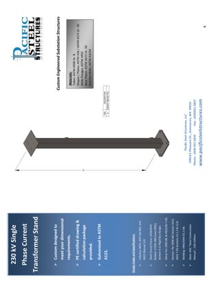 Substation Structure Catalog Pdf | PDF
