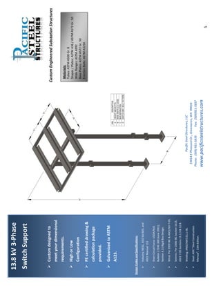 Substation Structure Catalog Pdf | PDF