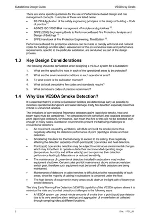 Substations vesda | PDF