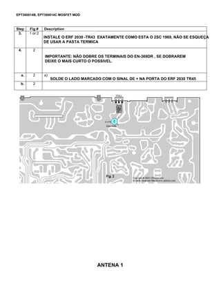 Substituição ( 2sc1969 por erf 2030 ) na placa ept3600 | PDF