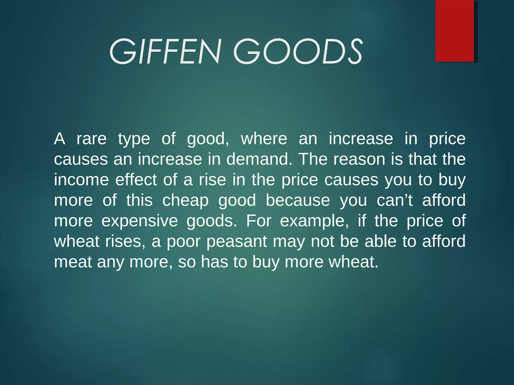 Presentation on Substitute Goods. | PPT