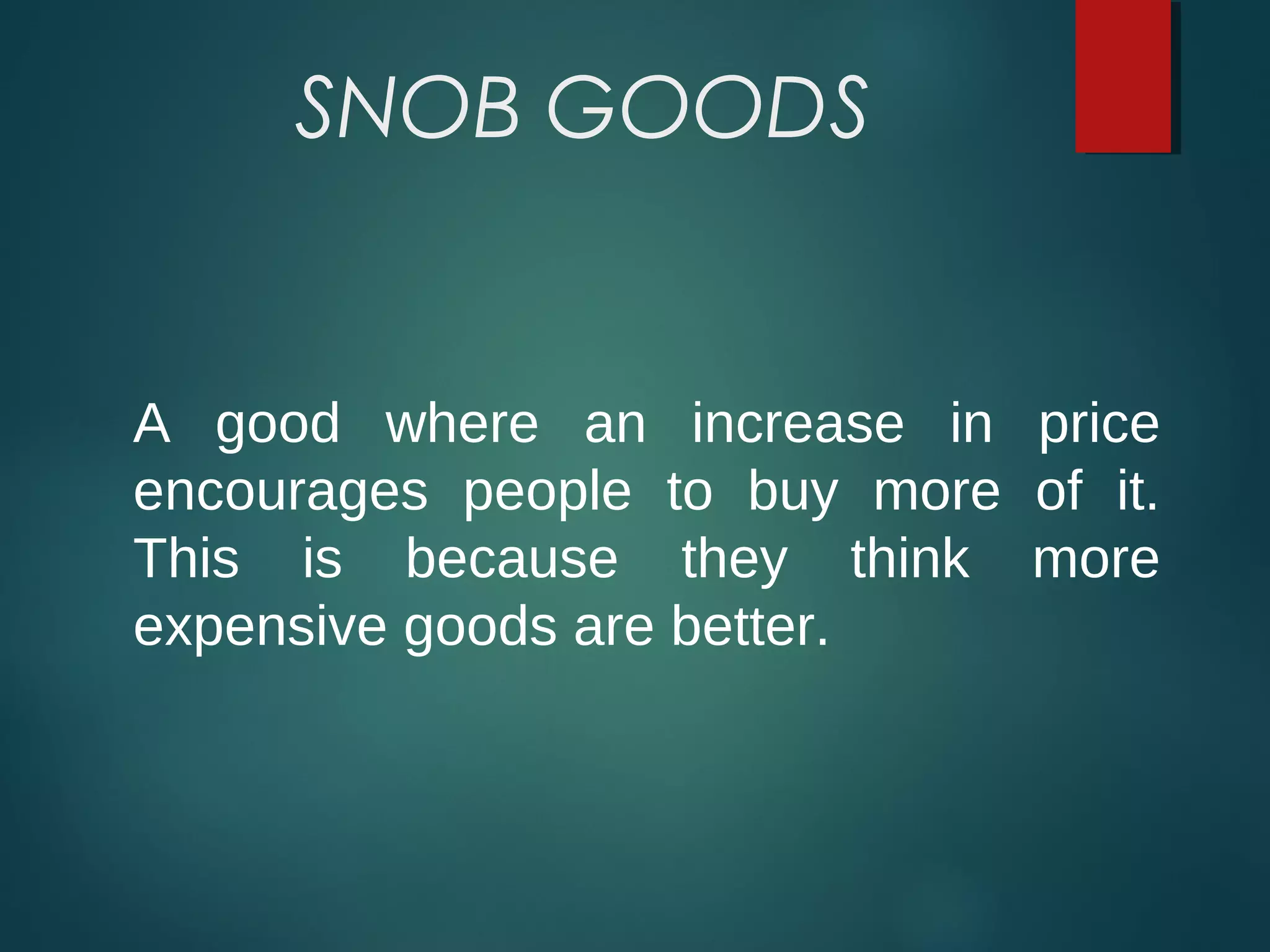 Presentation on Substitute Goods. | PPT