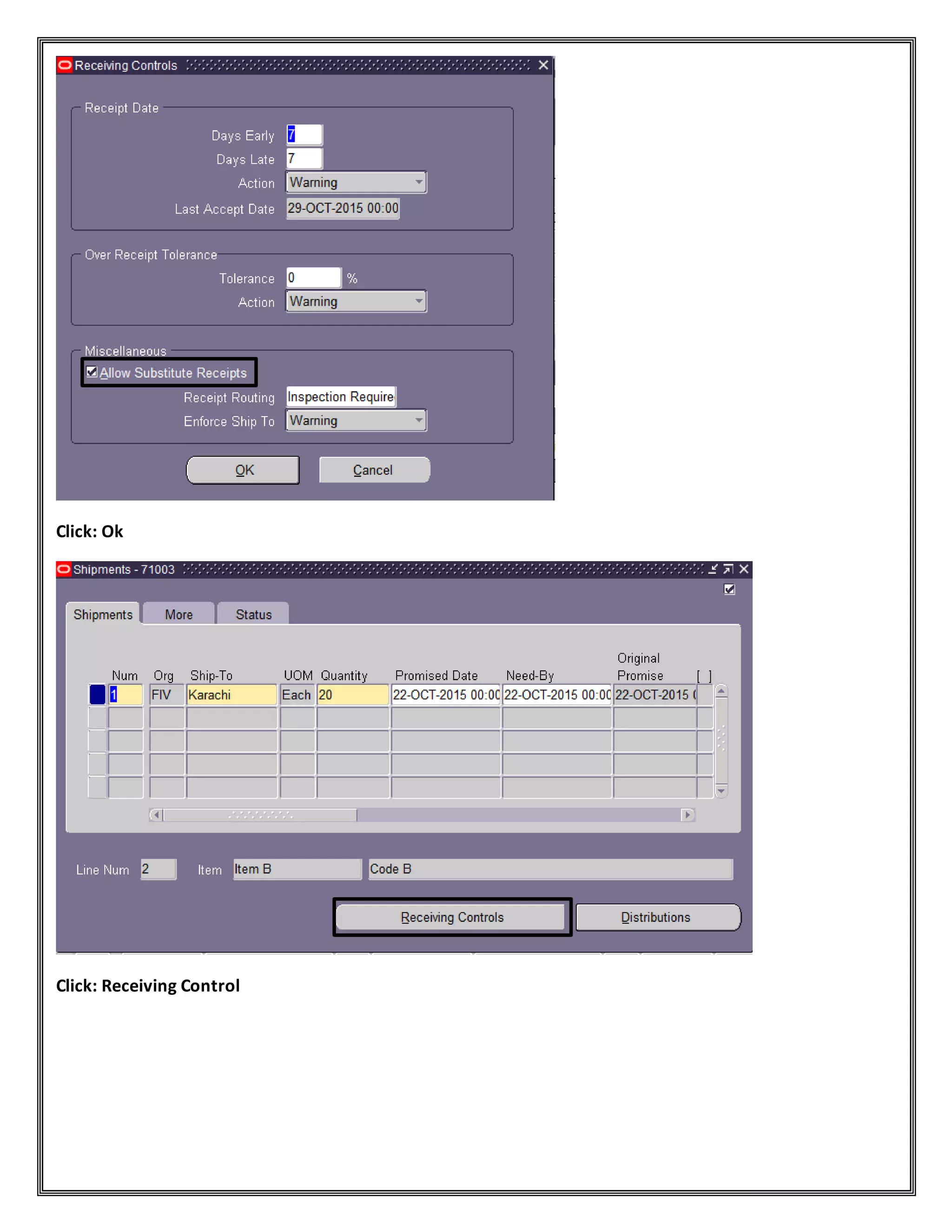 Substitute Receipt (Oracle-Purchasing R12.2.0) | DOCX