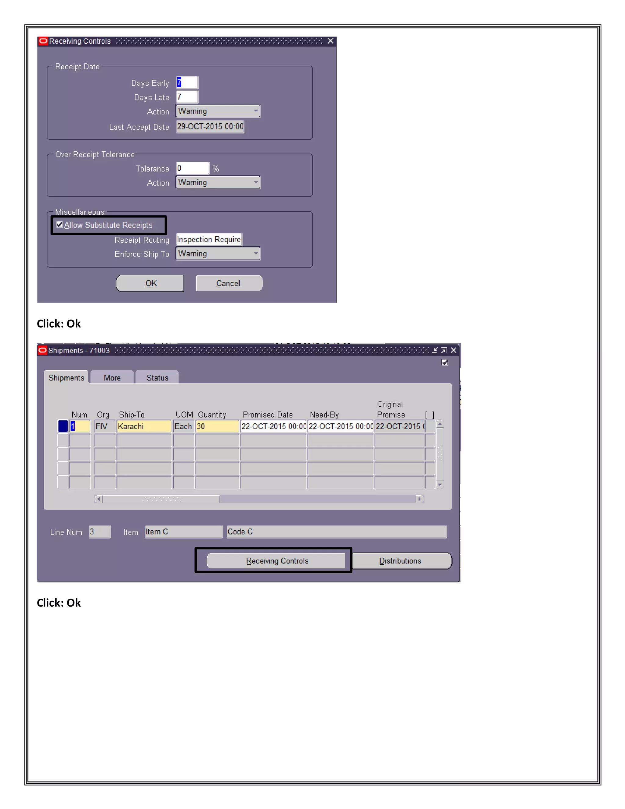 Substitute Receipt (Oracle-Purchasing R12.2.0) | DOCX