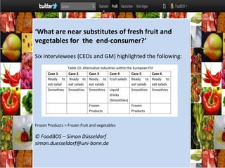 Near substitutes of fresh fruit and vegetables | PPTX