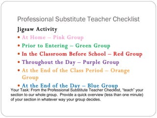 Creating a Substitute Teacher Toolkit | PPT